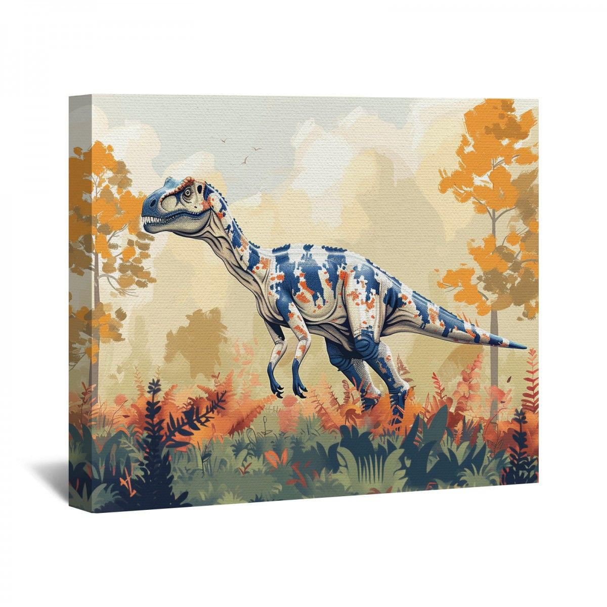 Trinx Dinosaur Canvas Wrap - Prehistoric Wall Decor - Wayfair Canada